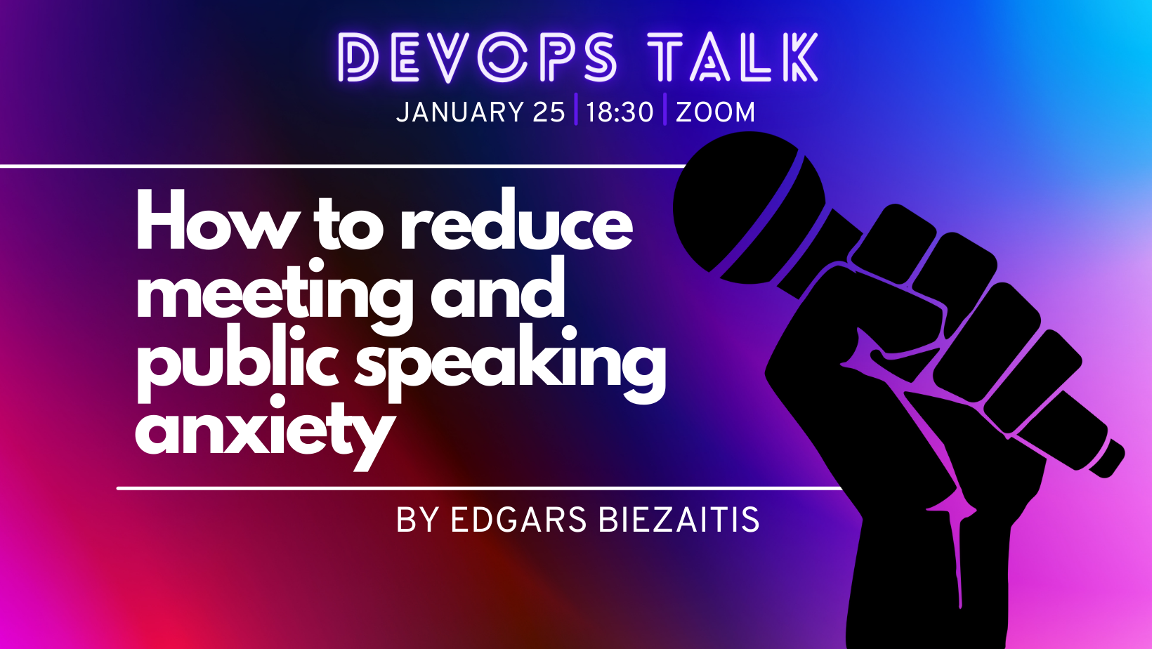 8th DevOps Talk: How to Reduce Meeting and Public Speaking Anxiety | DevOps.lv