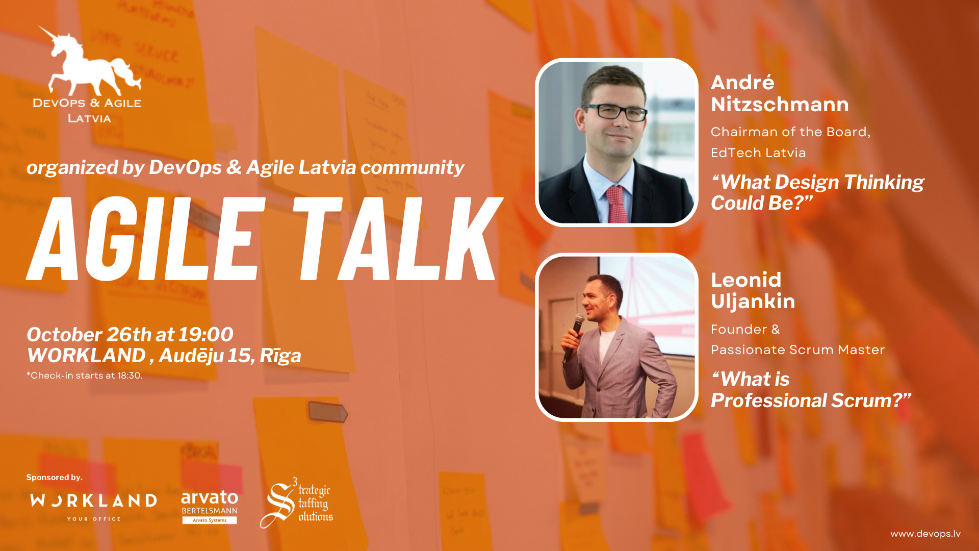 19th Agile Talk on 26th of October | DevOps.lv