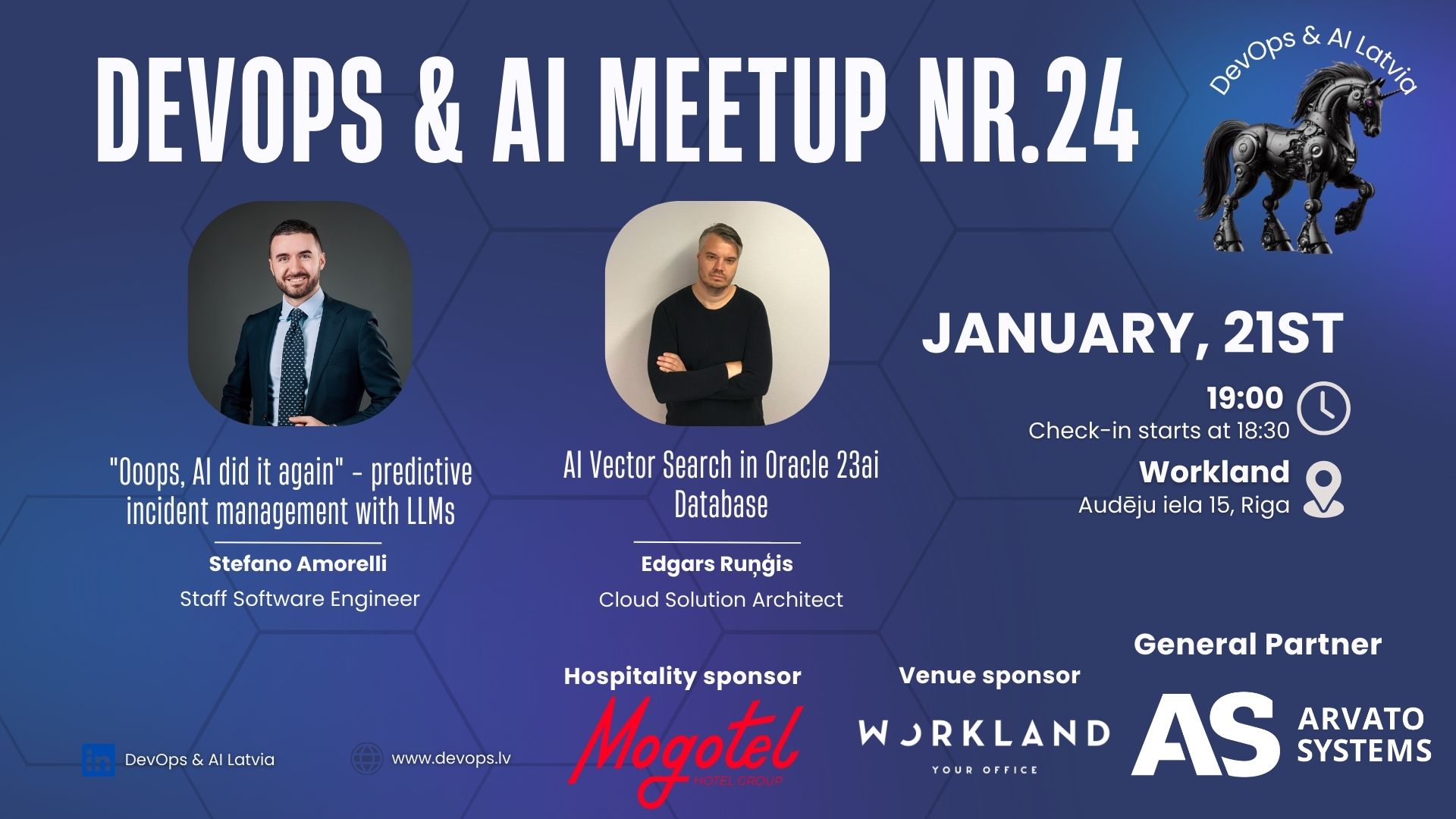 24rd Latvia DevOps & AI meetup on Jan 21st | DevOps.lv