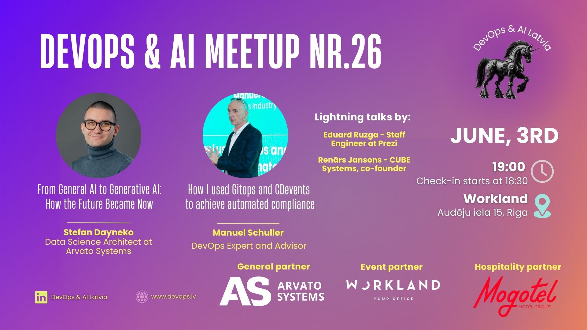 26th DevOps & AI Latvia meetup on June 3rd | DevOps.lv